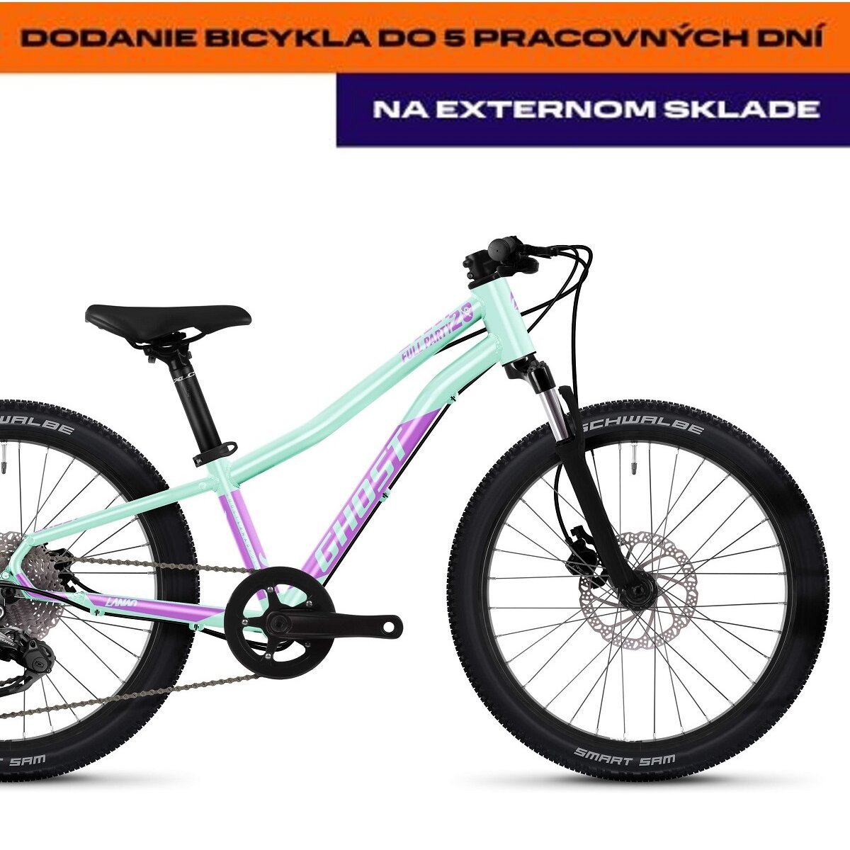 Bicykel Ghost Lanao 20 Full Party Mint/Metallic Purple Gloss E 2024 ...