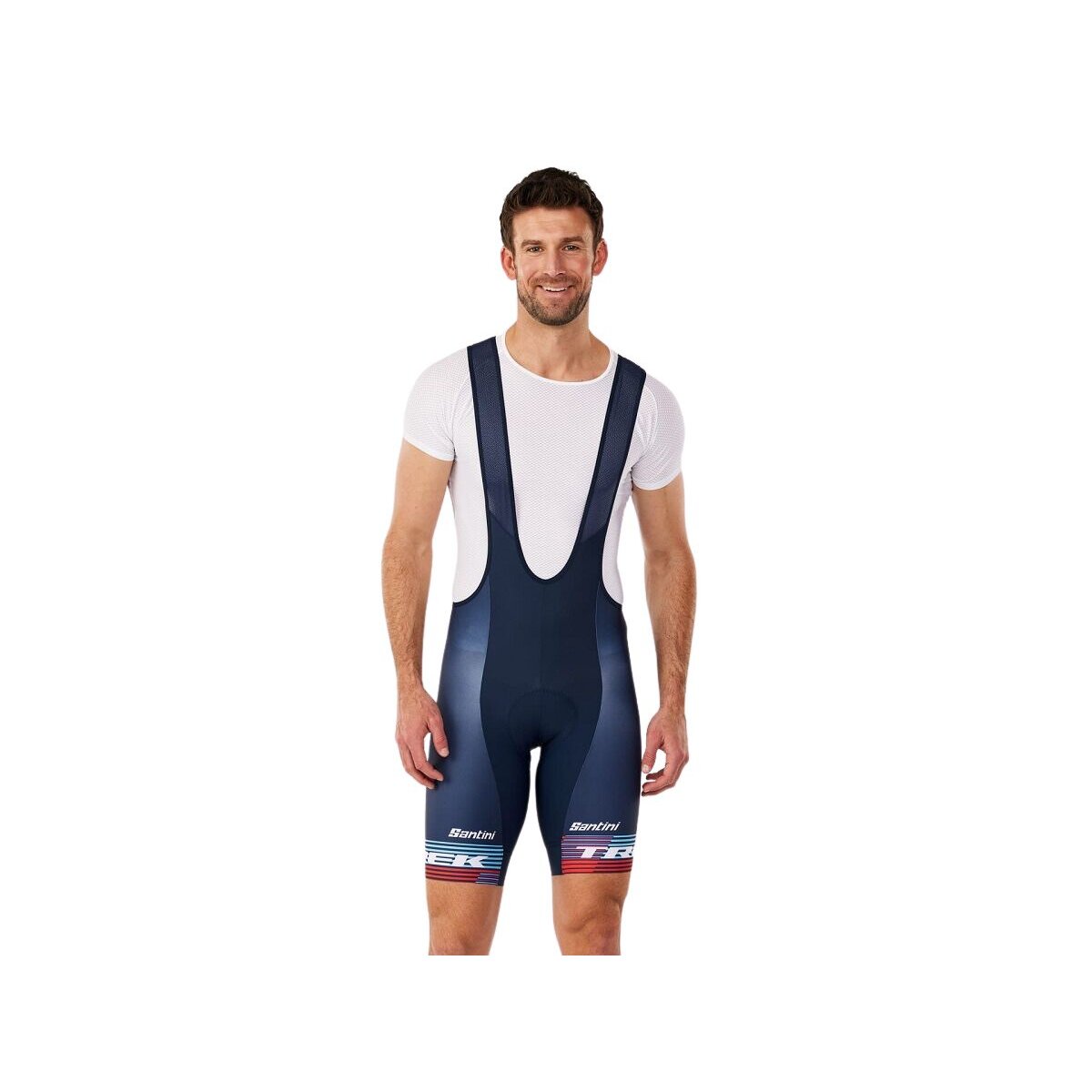 Cyklistické kraťase s trakmi Santini Trek Factory Racing Team Replica ...