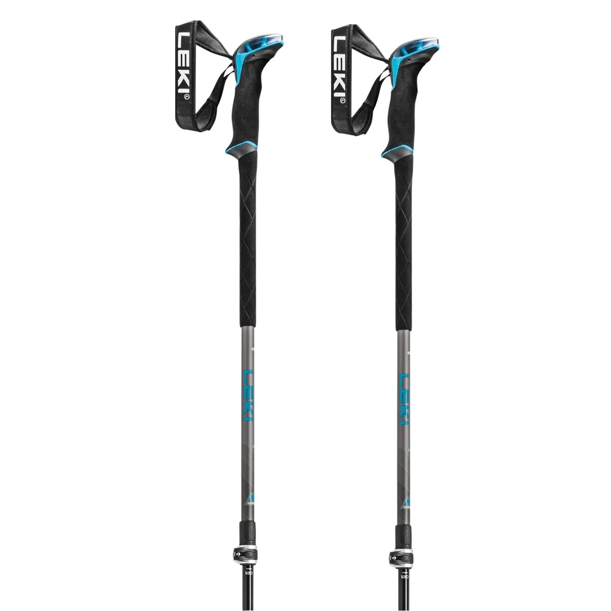 Skialpové palice Leki Guide Lite 2 Silver Gray Petrol/Back | Najsport.sk