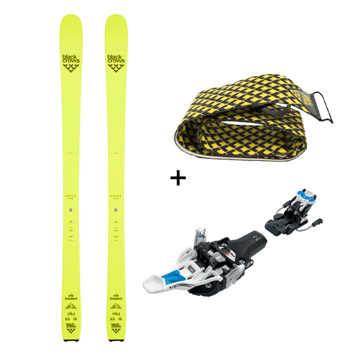 Skialpový set Black Crows Orb Freebird Ski Yellow + Black Crows Pilus ...