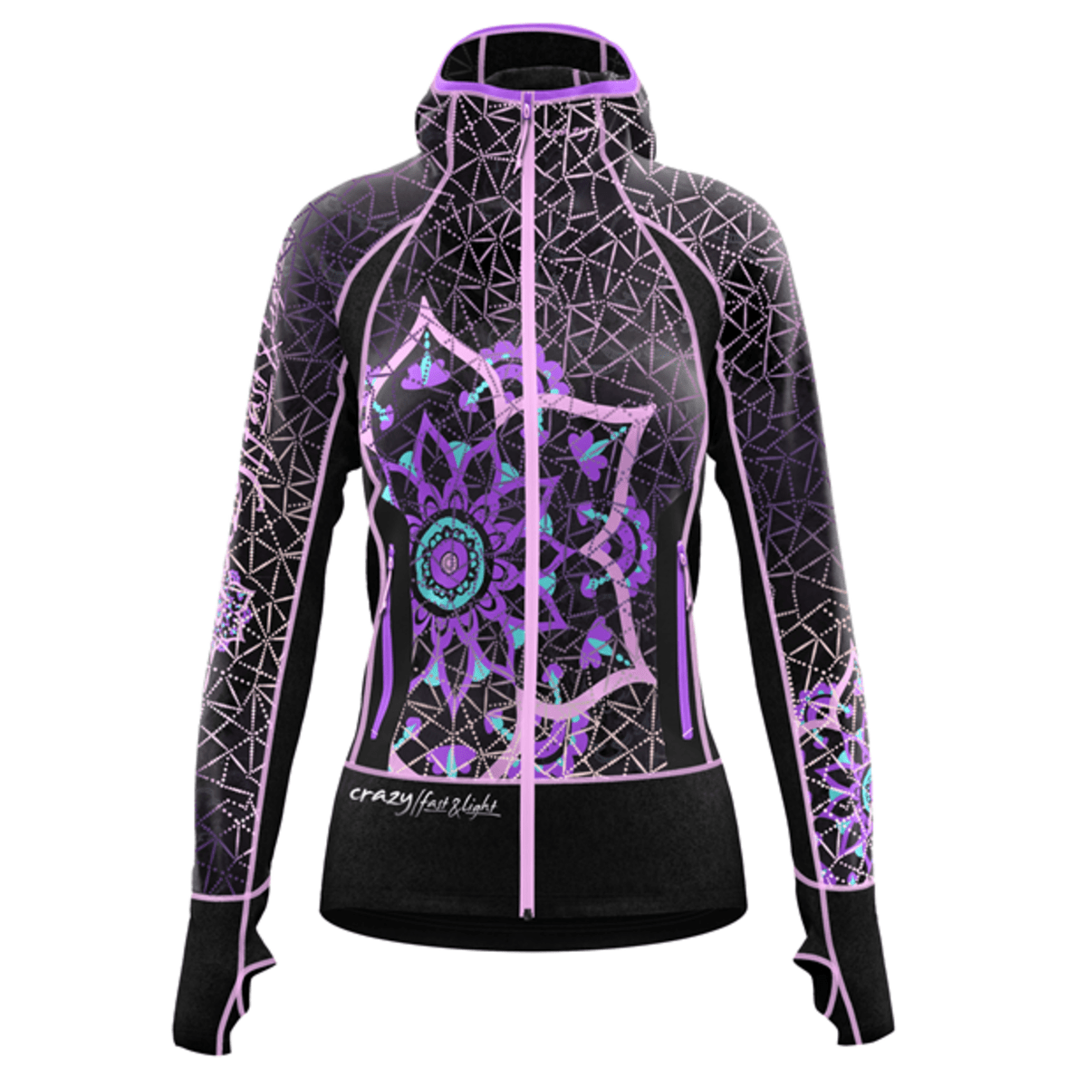 Mikina Crazy Idea Pull Oxygen Light Mandala | Najsport.sk