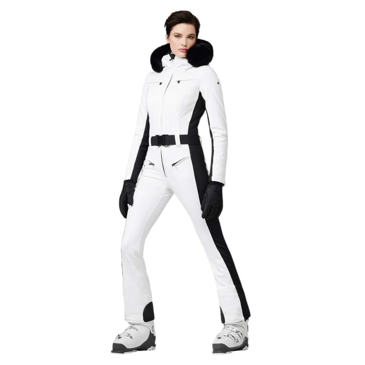 Overal Goldbergh Parry Faux Border Ski Suit White | Najsport.sk